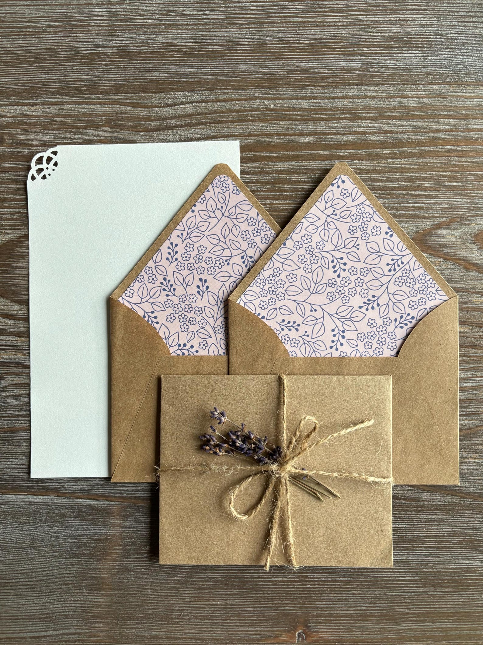 Lined Envelopes Set, Letter Writing Set, Snailmail Penpal Kit, Eco ...