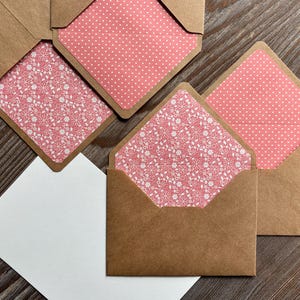 Letter Writing Set, Aesthetic Floral Flowers Heart, Lined Envelopes Set ...