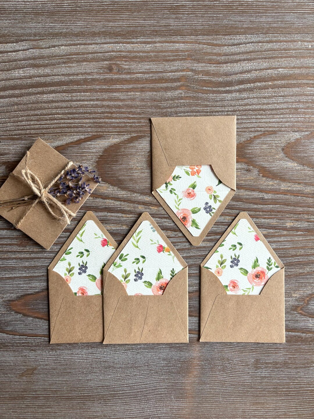 Miniature Lined Tiny Envelopes Set, Romantic Surprise Notes, Junk ...