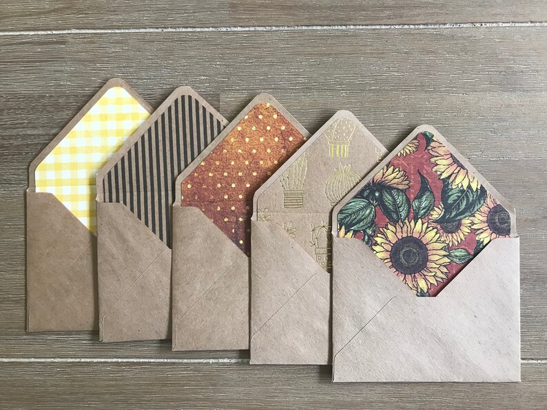 Letter writing set: RANDOM MIX of 10 envelopes 3x4 | Etsy