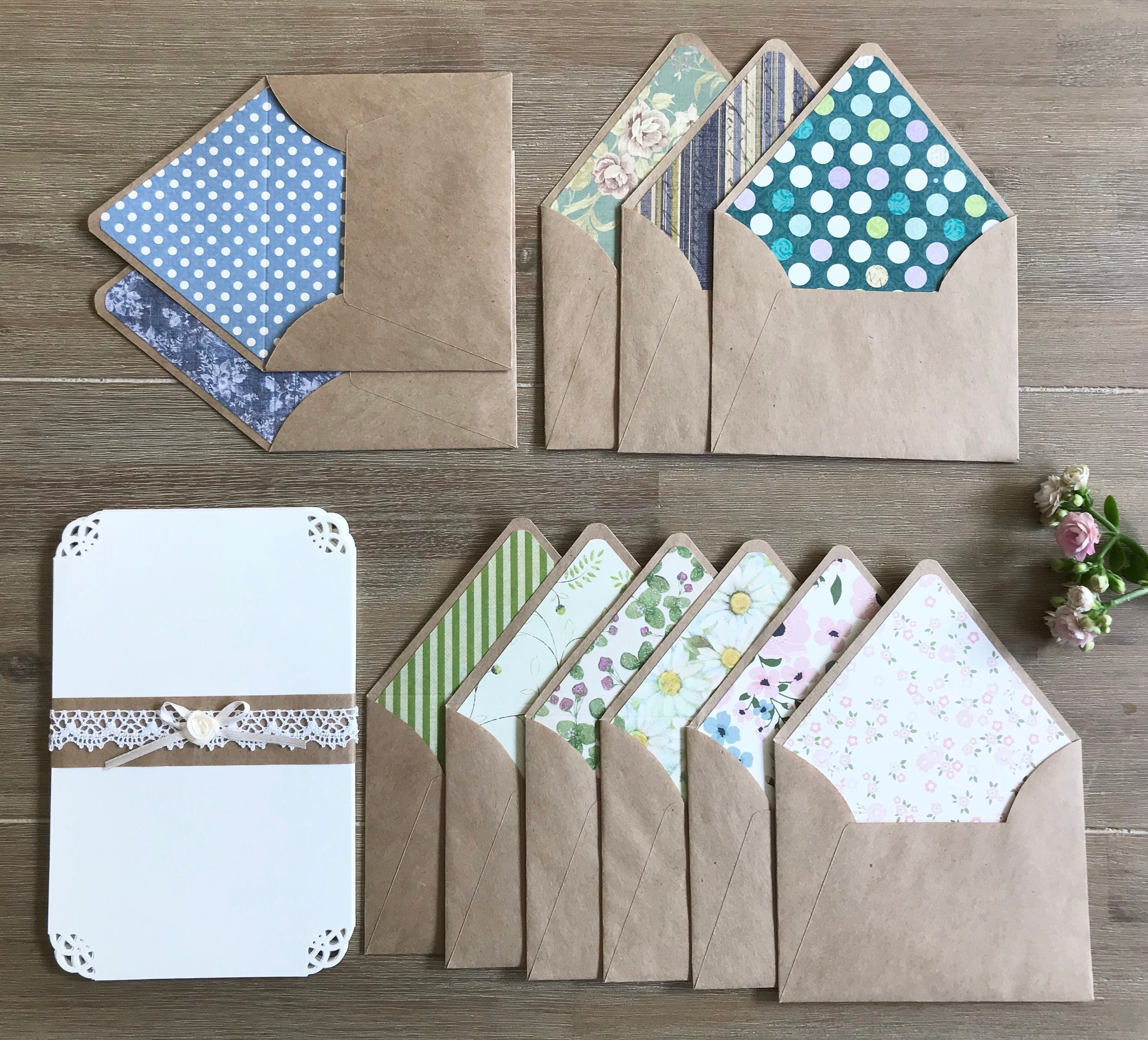 Letter writing set 6 envelopes of different size long distance gift ...