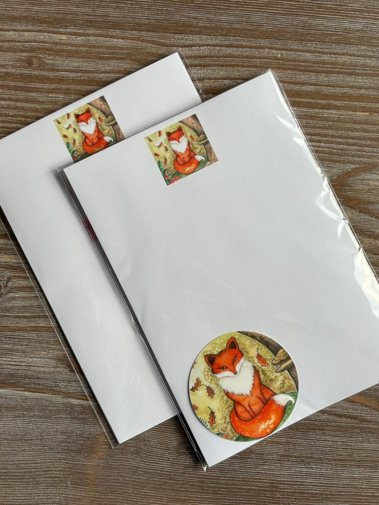 Autumn Letter Writing Set, Paper and Envelopes, Watercolor Hand Painted ...