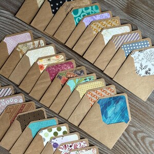 Mistery MIX, Letter Writing Set: RANDOM MIX of 10 Lined Envelopes 3x4 ...
