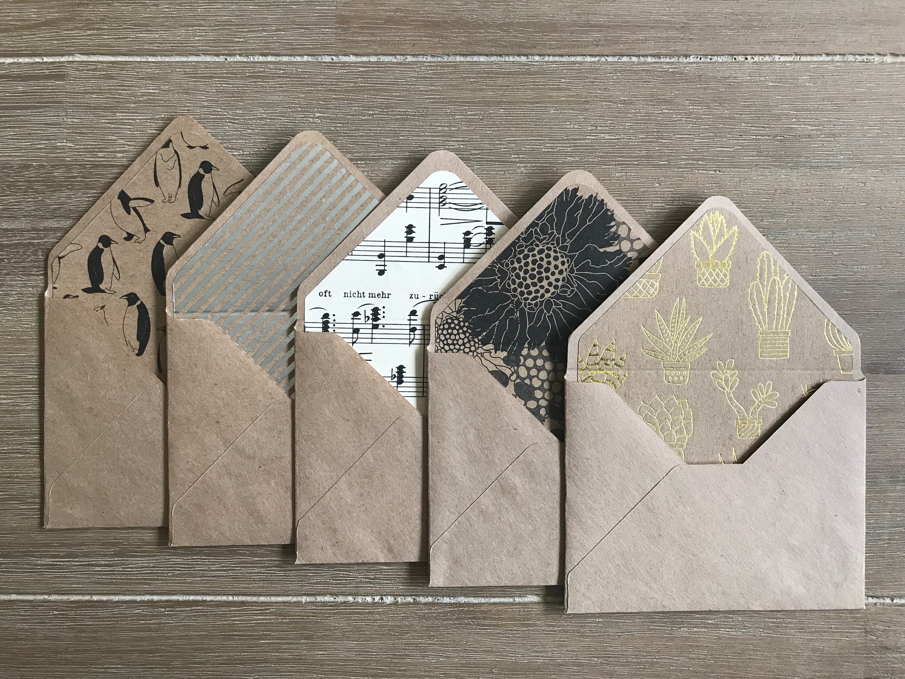 Letter writing set: RANDOM MIX of 10 envelopes 3x4 | Etsy