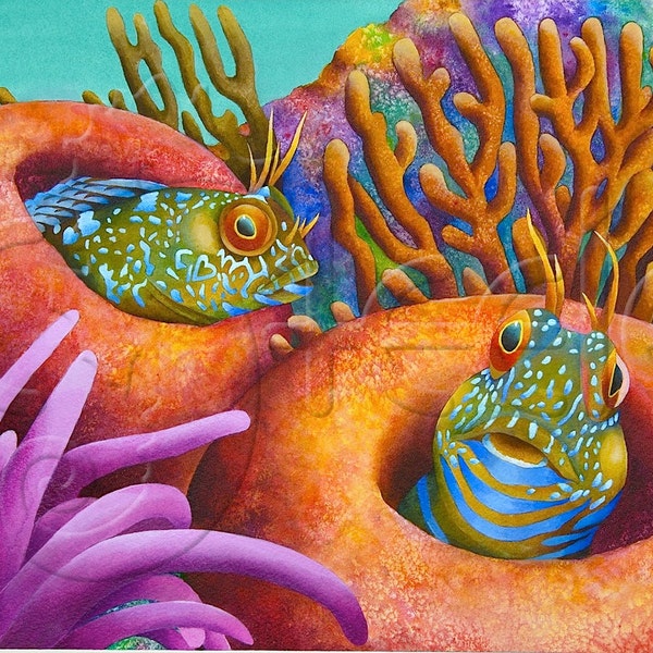 Coral Reef Art - Etsy