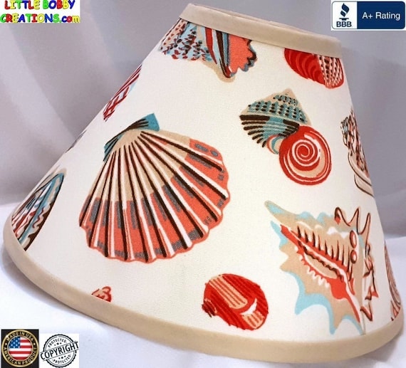 SEASHELL SEA SHELL Lamp Shade 1-9 of 27 Shade Fabrics to - Etsy