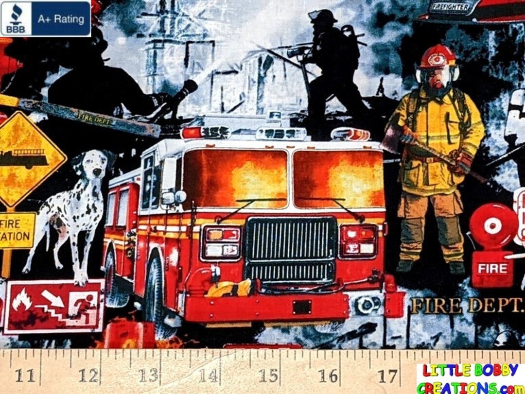 FIREMAN FIRETRUCK FIREFIGHTER Lamp Shade - 28-30 of 30 Shade Fabrics to ...