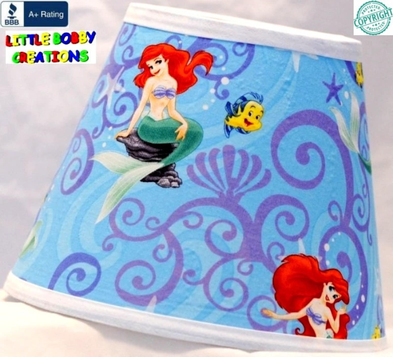 LITTLE MERMAID Lamp Shade 7 Shade Fabrics to Choose From | Etsy