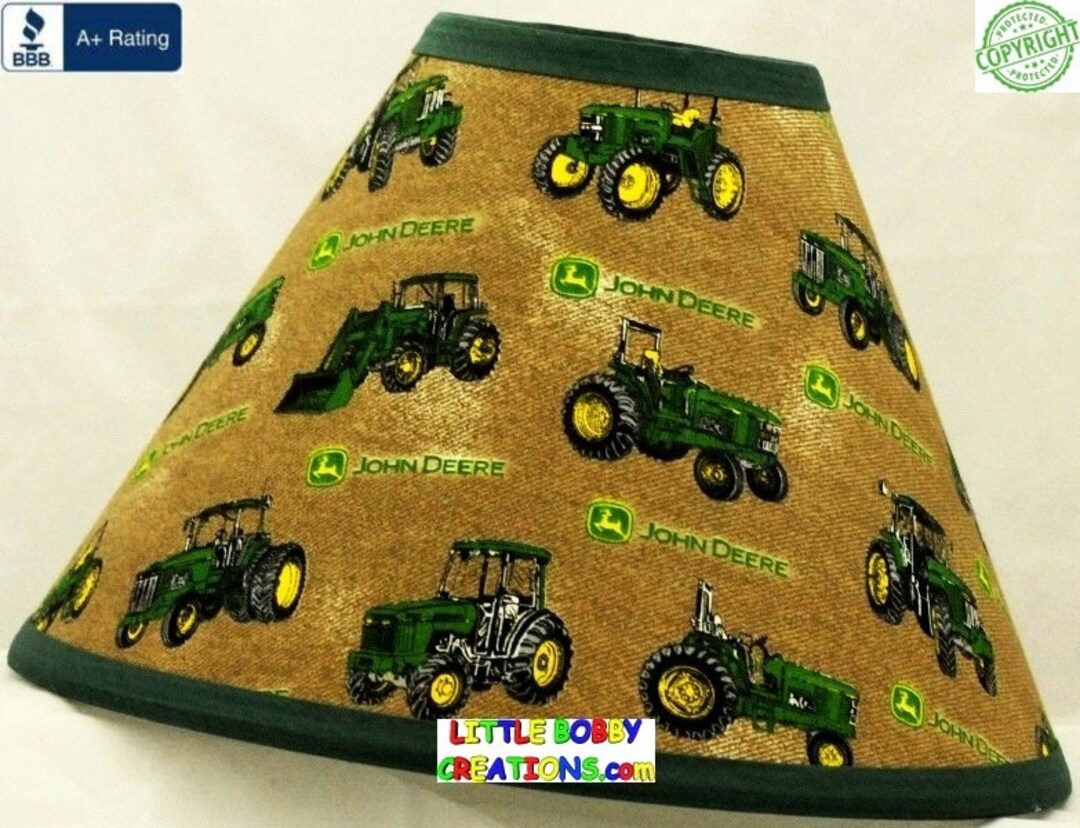 JOHN DEERE TRACTOR Lamp Shade - 19-27 of 36 Shade Fabrics to Choose ...