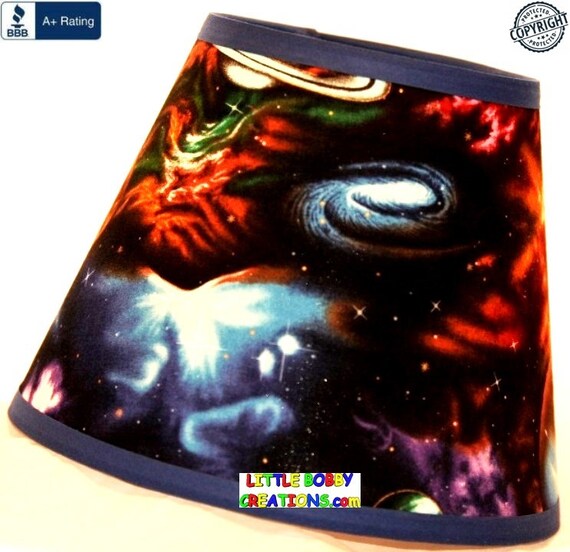 OUTER SPACE Lamp Shade 19-27 of 36 Shade Fabrics to Choose - Etsy