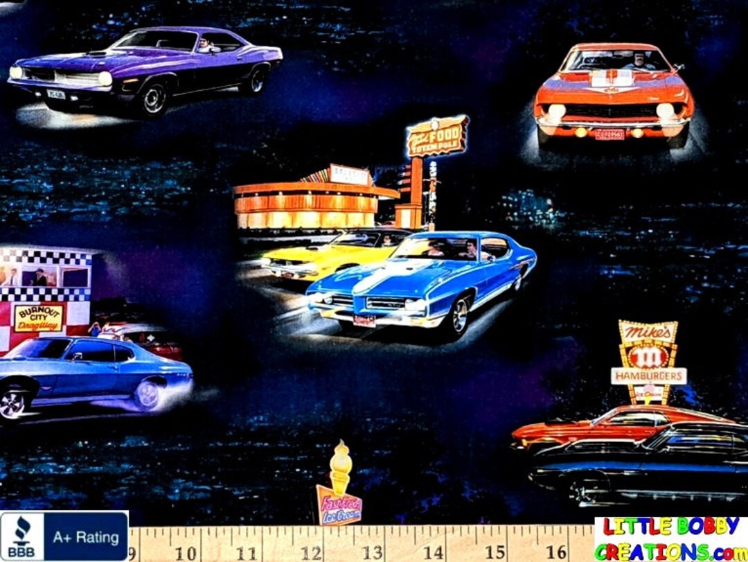 MUSCLE CAR Lamp Shade - 36-42 of 42 Shade Fabrics to Choose From ...