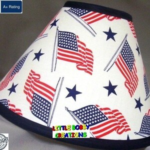 PATRIOTIC AMERICAN FLAG Lamp Shade - 1-9 of 54 Shade Fabrics to Choose ...