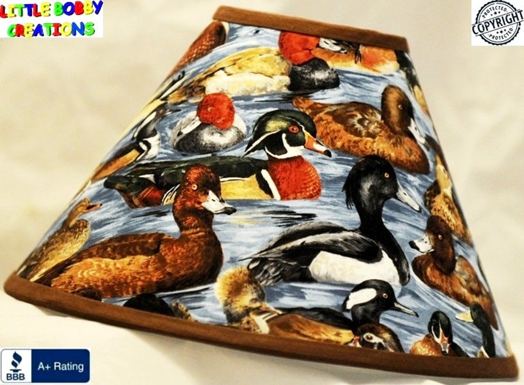 DUCK LAMP SHADE - 19-27 of 36 Shade Fabrics to Choose From! - Made From ...
