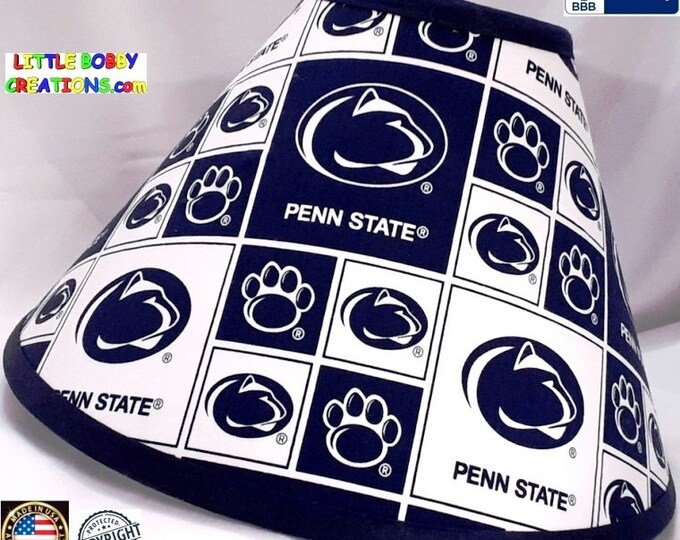 Penn State University Lamp Shade. Nittany Lions. Shades Are 9.5 X 5 X 7 ...
