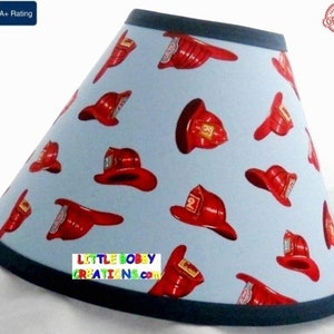 FIREMAN FIRETRUCK FIREFIGHTER Lamp Shade - 19-27 of 30 Shade Fabrics to ...