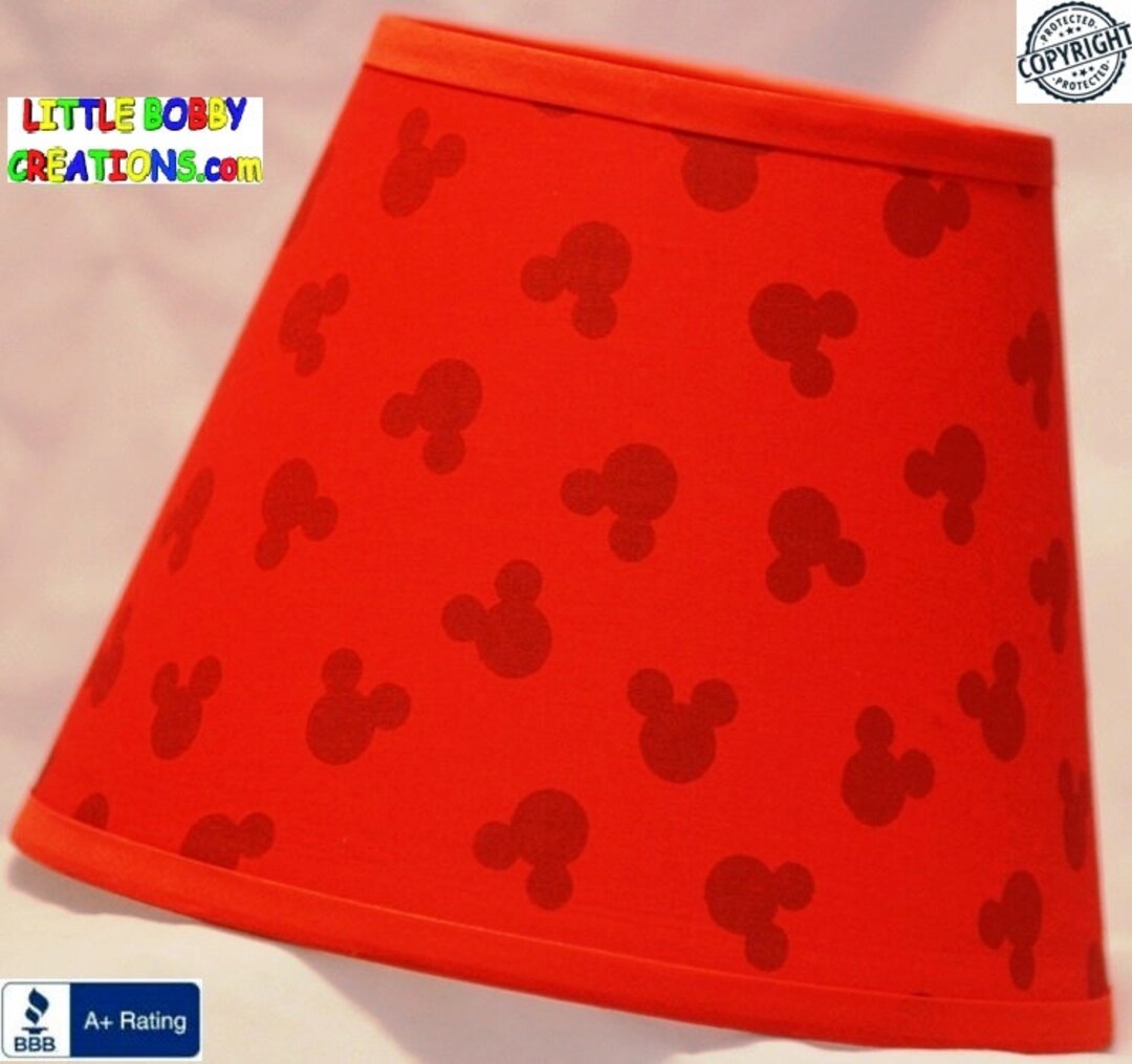 MICKEY MOUSE Lamp Shade - 1-9 of 45 Shade Fabrics to Choose From ...