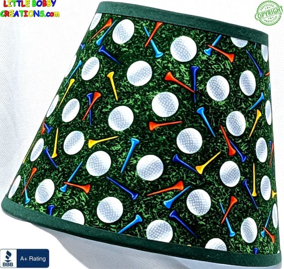 GOLF GOLF BALL Lamp Shade 18-26 of 31 Shade Fabrics to - Etsy