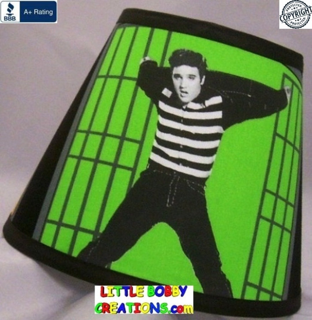 ELVIS PRESELY Jail House Rock Lamp Shade - 4 Shade Fabrics to Choose ...