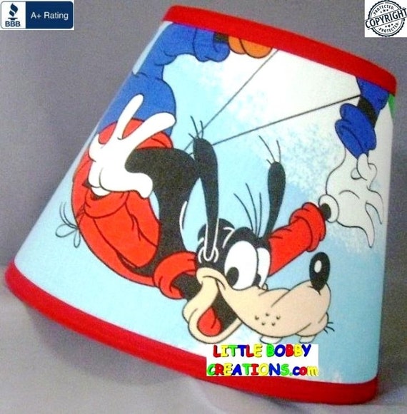DISNEY GOOFY Lamp Shade 4 Shade Fabrics to Choose From - Etsy