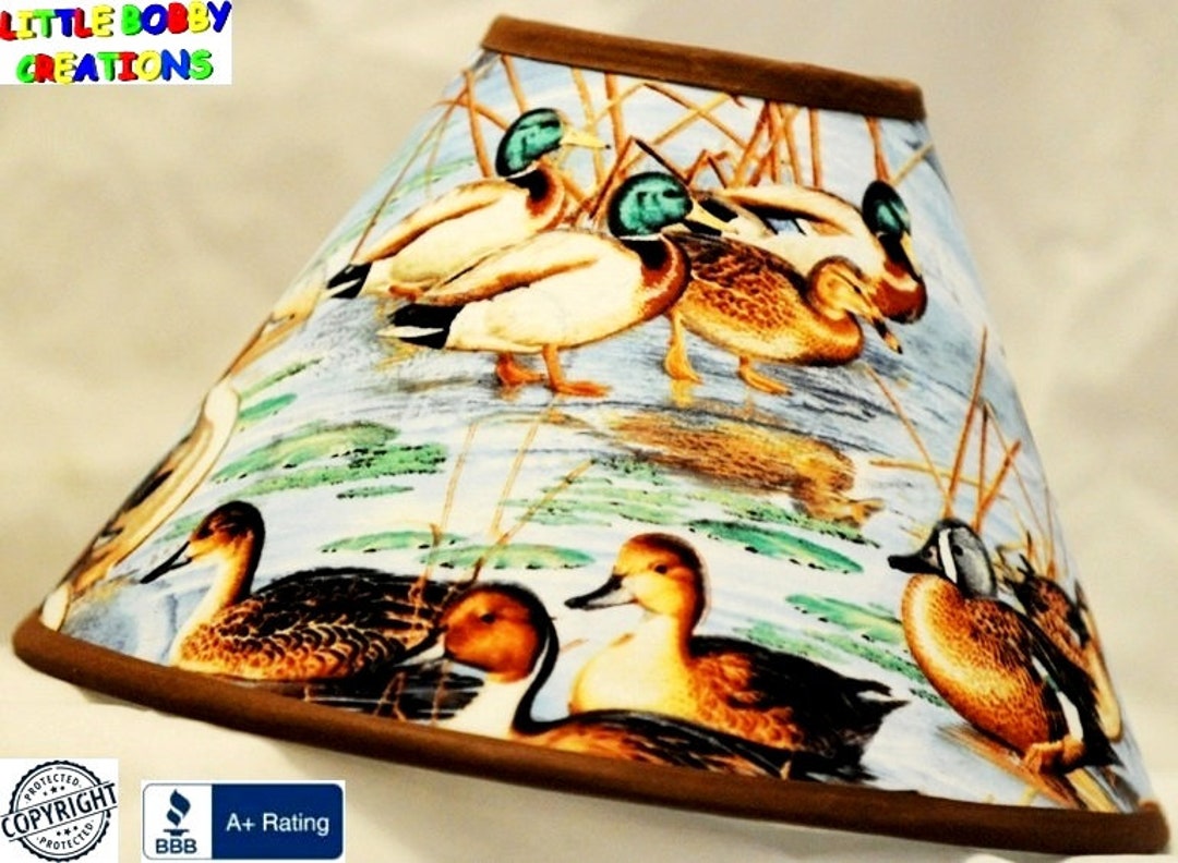 DUCK LAMP SHADE - 28-36 of 36 Shade Fabrics to Choose From! - Made From ...