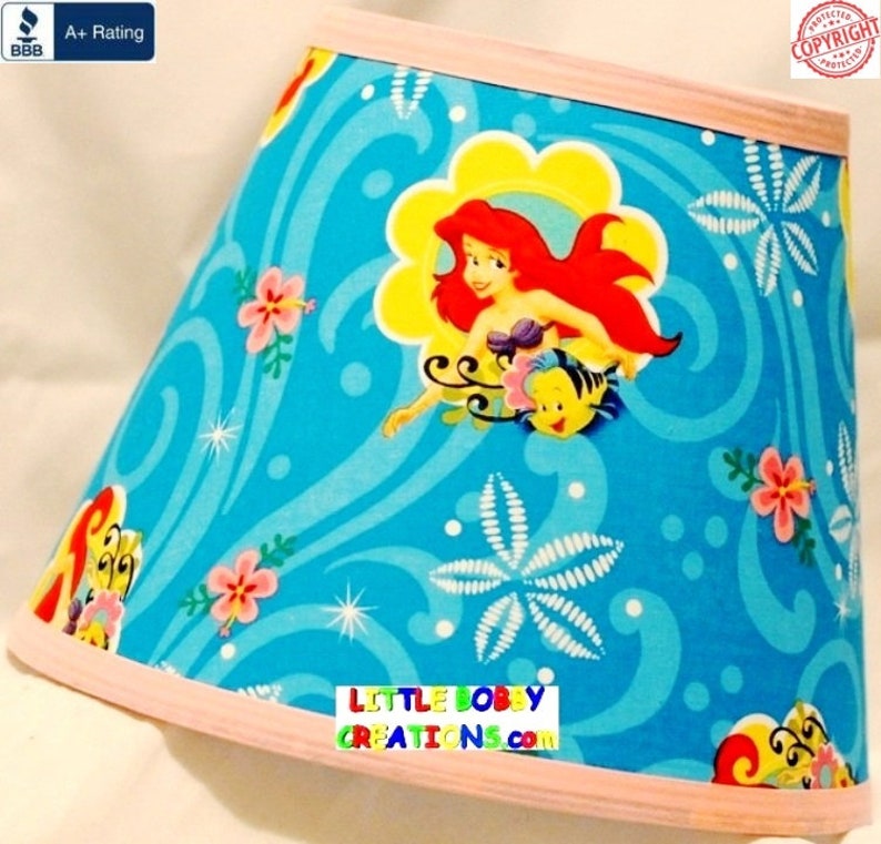 LITTLE MERMAID Lamp Shade 7 Shade Fabrics to Choose From | Etsy