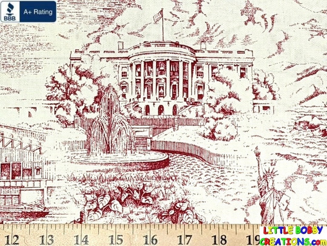 Patriotic US Landmarks Lamp Shade - Licensed Fabric - Etsy
