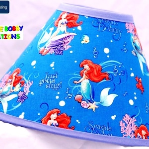 LITTLE MERMAID Lamp Shade - 7 Shade Fabrics to Choose From! - Made From ...