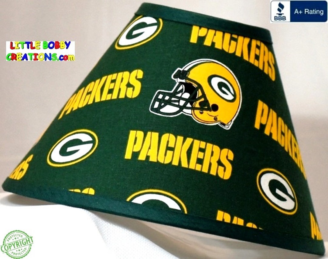 Green Bay Packers Lamp Shade - Licensed NFL Fabric - Etsy