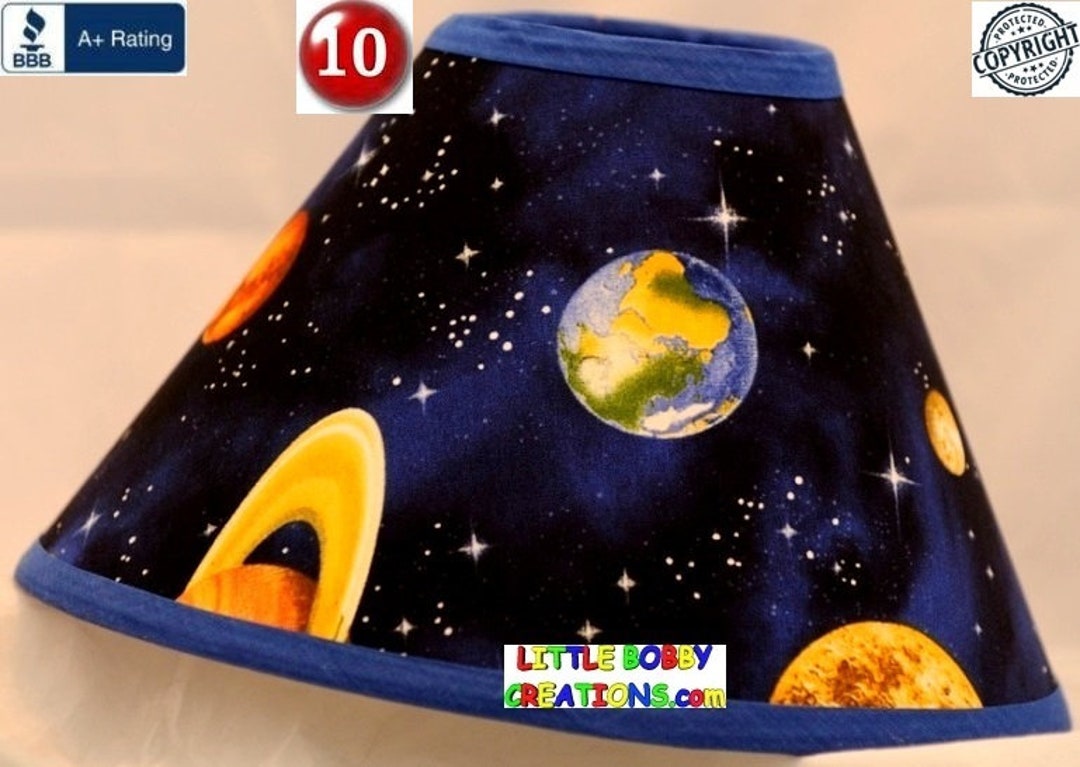 SPACE PLANETS Lamp Shade 10-18 of 30 PLANET Shade Fabrics to - Etsy