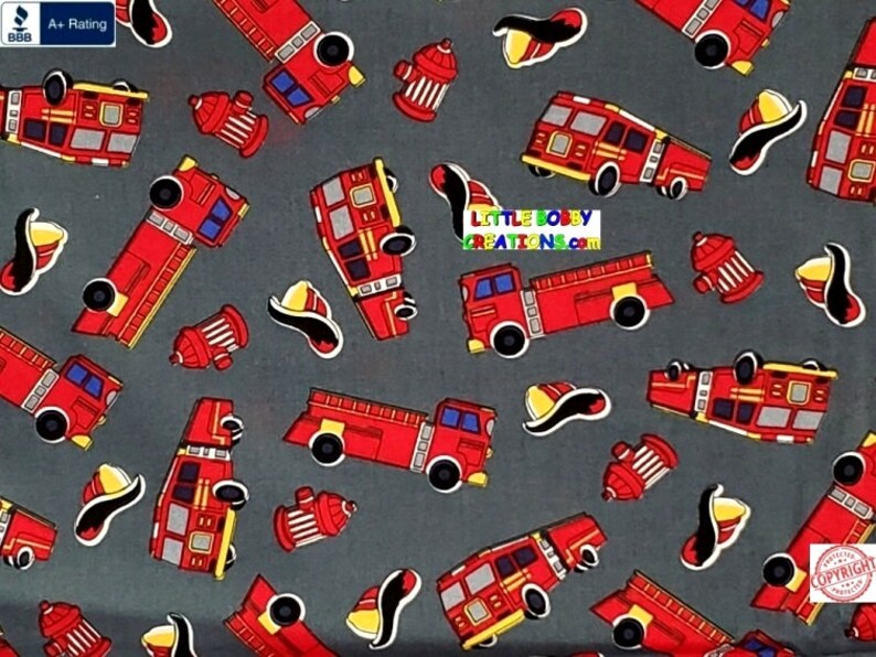 FIREMAN FIRETRUCK FIREFIGHTER Lamp Shade - 10-18 of 30 Shade Fabrics to ...