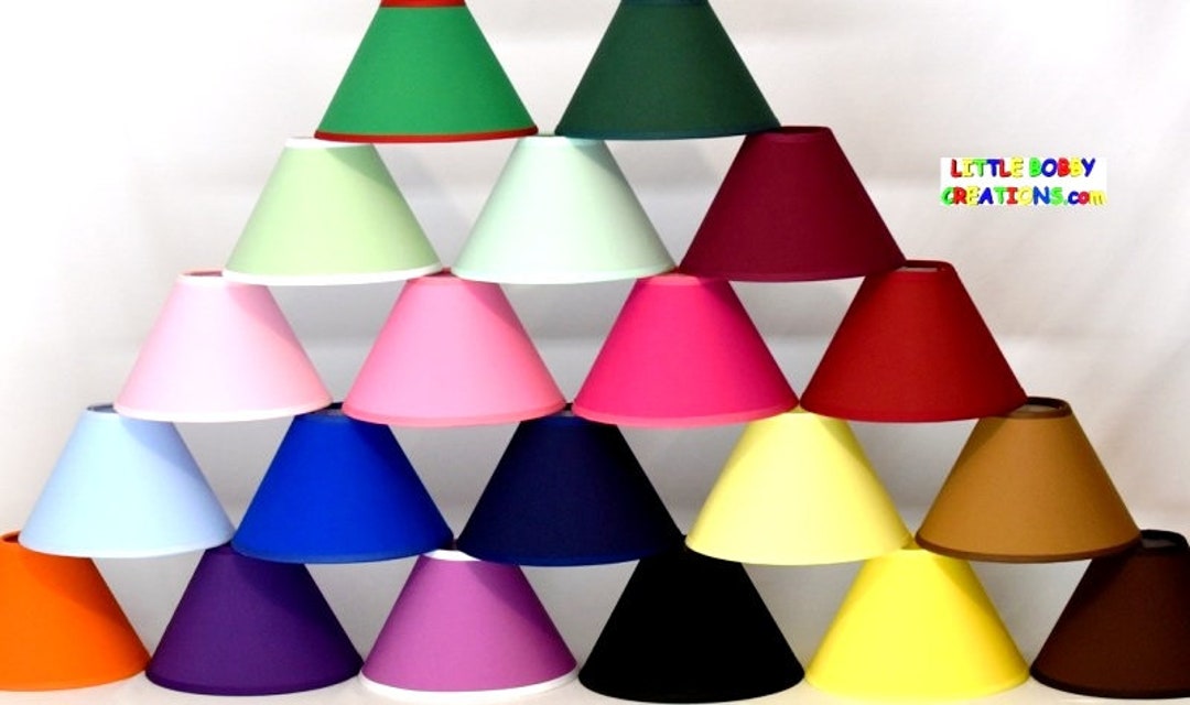 SOLID COLOR Lamp Shade - 1-8 of 20 Shade Fabrics to Choose From! - Made ...
