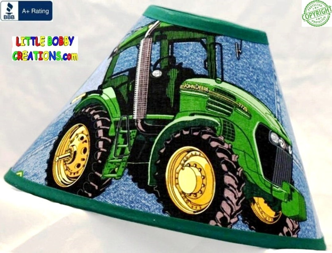 JOHN DEERE TRACTOR Lamp Shade 1-9 of 36 Shade Fabrics to Choose From ...