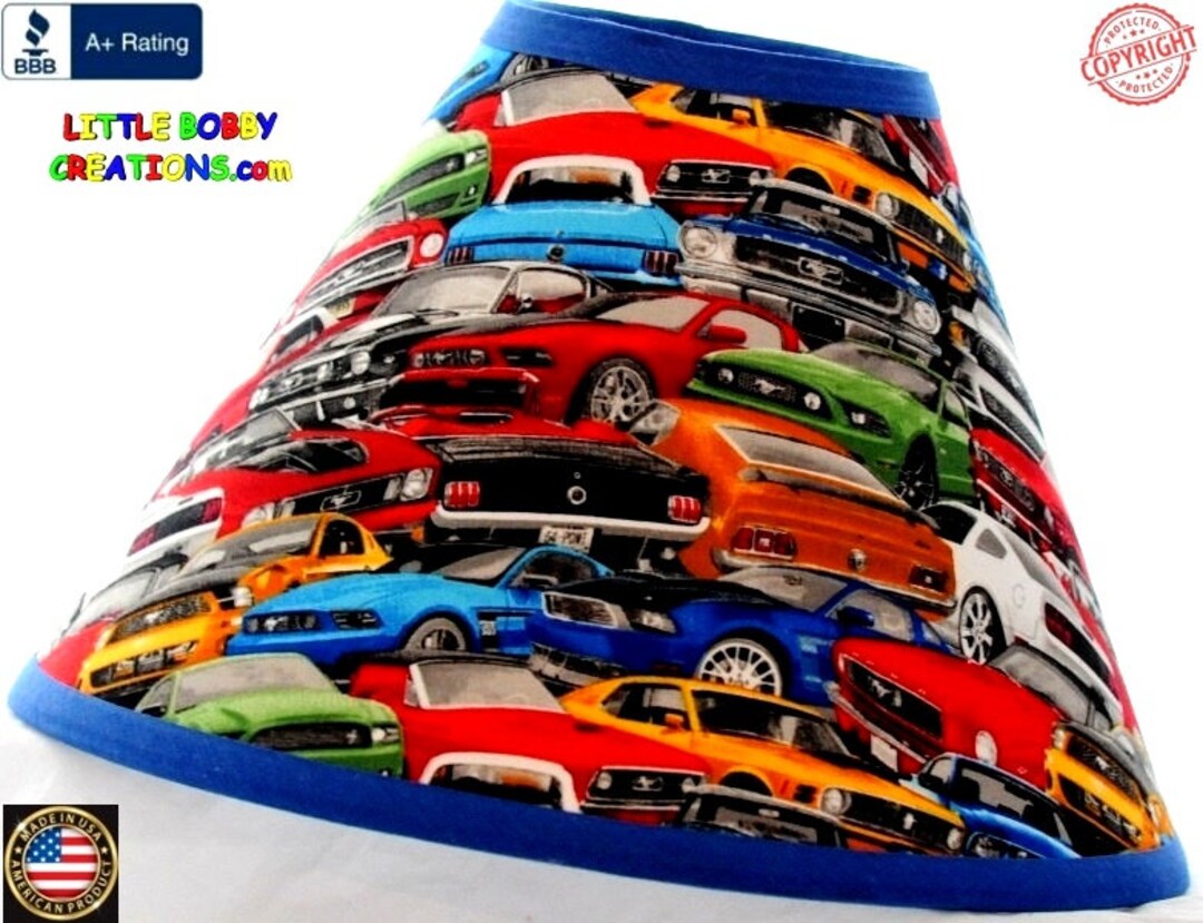 FORD MUSTANG Lamp Shade - 10-18 of 18 Shade Fabrics to Choose From ...