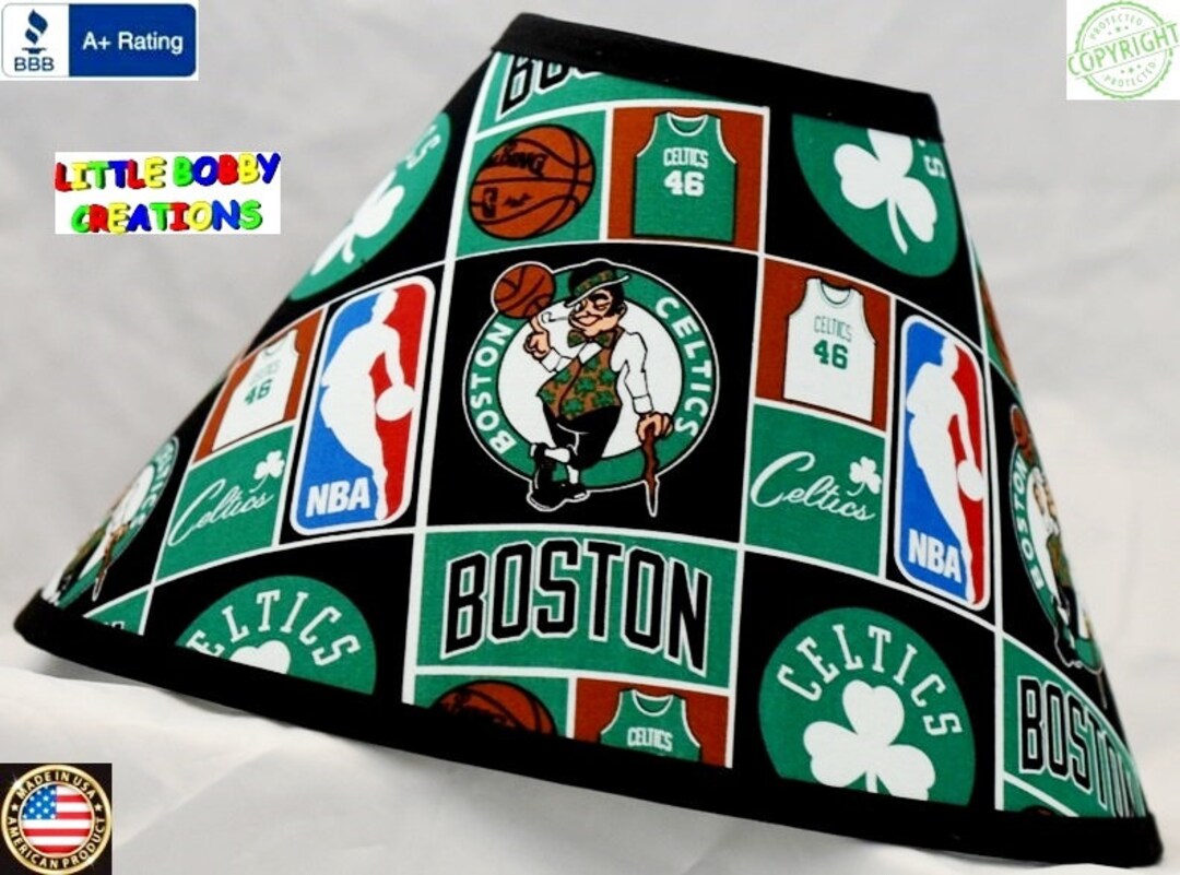 BOSTON CELTICS Lamp Shade - 3 Shade Fabrics to Choose From! - Made From ...