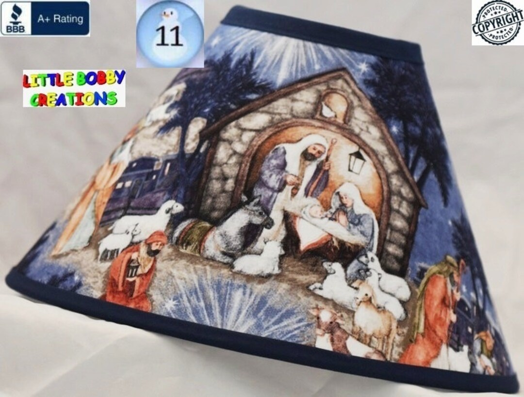 NATIVITY Lamp Shade - 10- 13 of 13 NATIVITY Lamp Shade Fabrics to ...