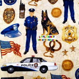 POLICEMAN POLICE CAR Lamp Shade - 7 Shade Fabrics to Choose From ...