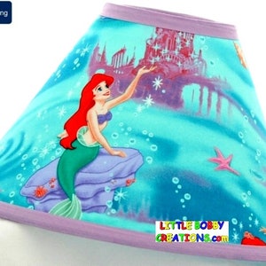 LITTLE MERMAID Lamp Shade - 7 Shade Fabrics to Choose From! - Made From ...