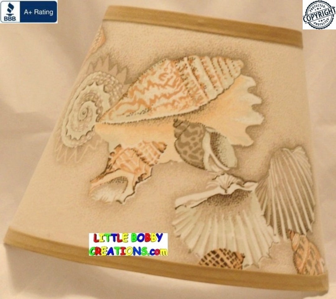 SEASHELL SEA SHELL Lamp Shade - 10-18 of 27 Shade Fabrics to Choose ...