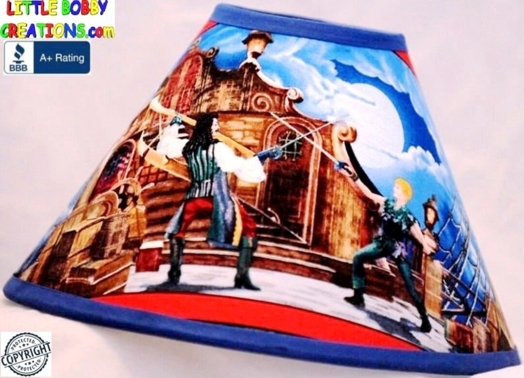 PETER PAN Lamp Shade - 6 Shade Fabrics to Choose From! - Made From ...