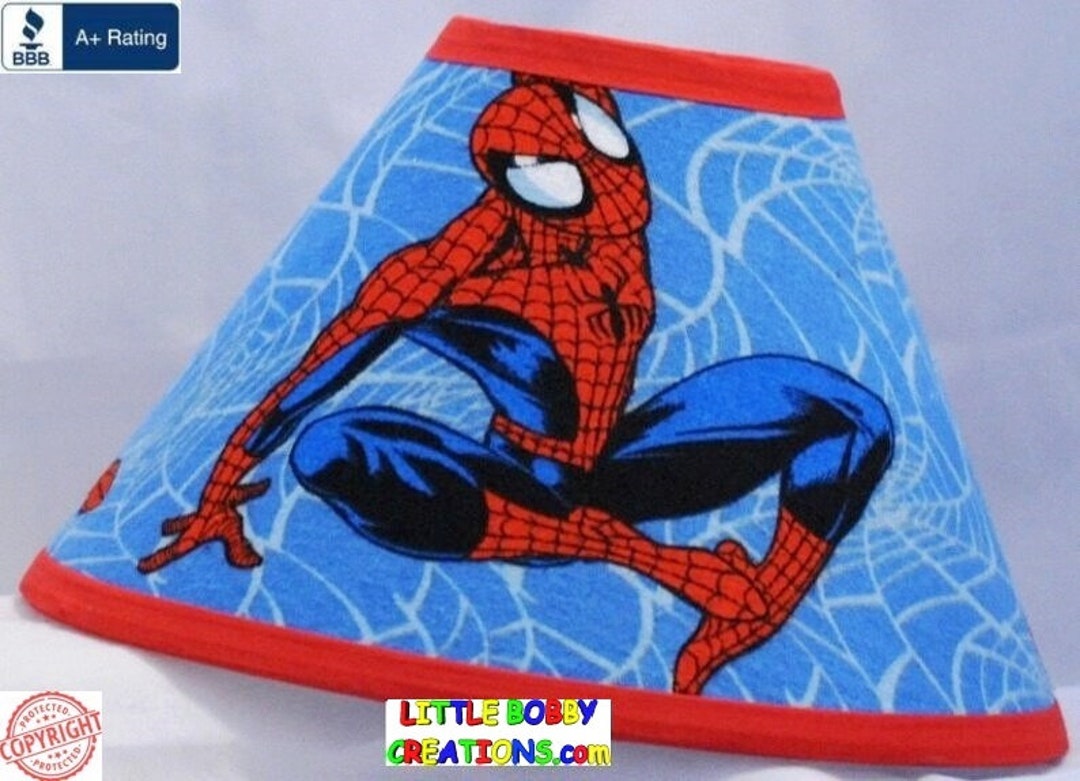 SPIDERMAN LAMP SHADE - 55-63 of 63 Shade Fabrics to Select From! - Each ...