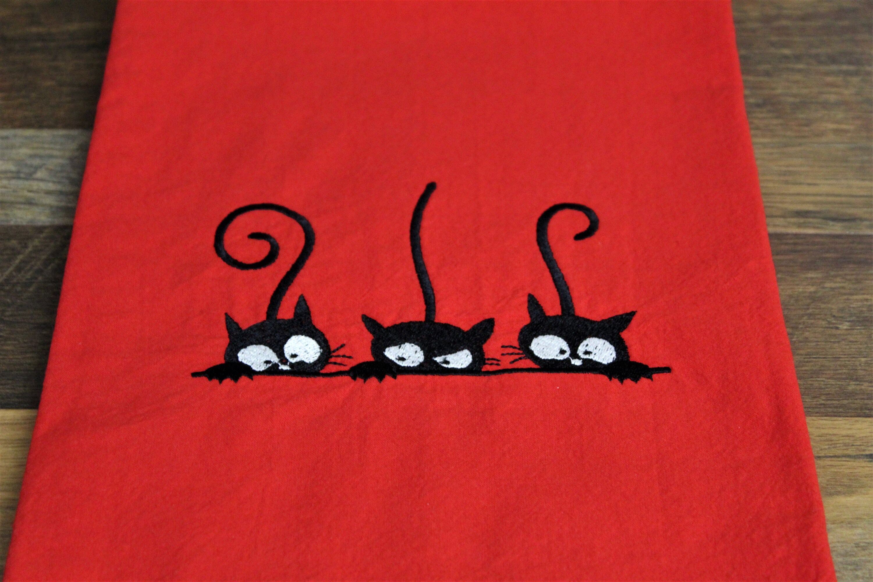 Buy 3 Cats Tea Towel, Kitchen Tea Towel With Cats Theme, Farmhouse ...