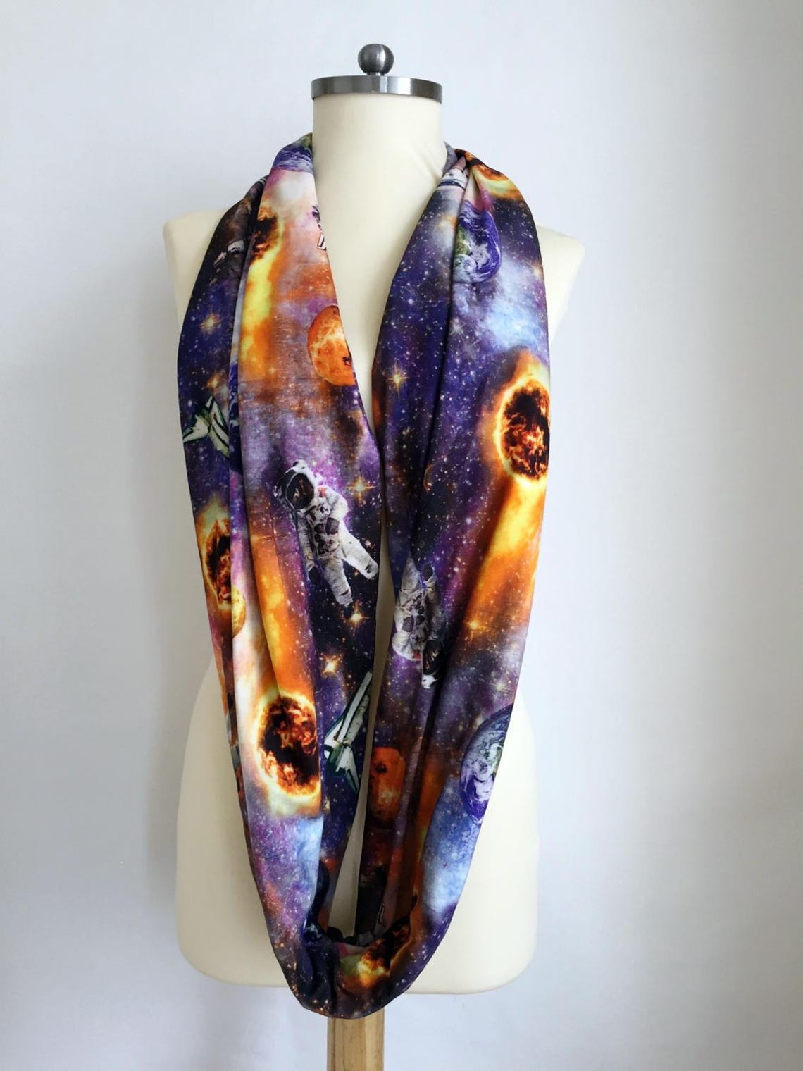 Galaxy Infinity Scarf Space Scarf Milky Way Galaxy Pattern - Etsy