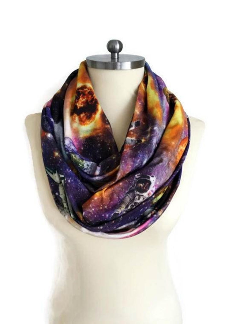 Galaxy Infinity Scarf Space Scarf Milky Way Galaxy Pattern - Etsy