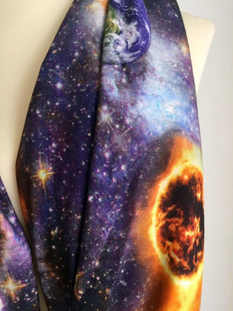 Galaxy infinity Scarf Space Scarf Milky Way Galaxy Pattern | Etsy