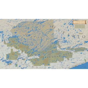 Mural Quetico/boundary Waters Canoe Area Wilderness Map, Not AI ...