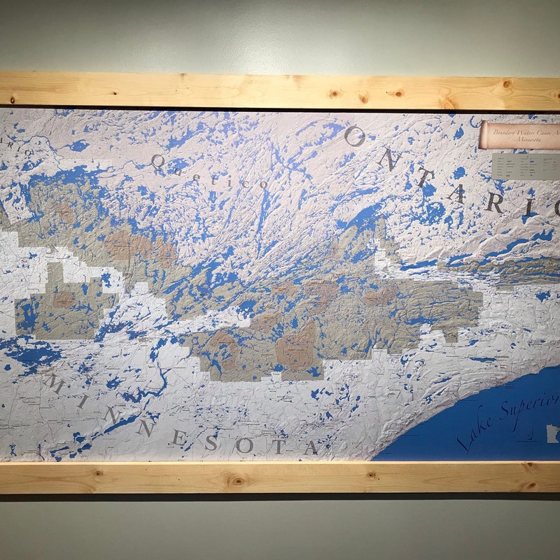 Boundary Waters Map - Etsy