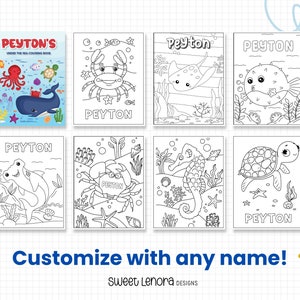 Personalized Kids Coloring Book, Custom Name Color Book, Gift for Kids ...