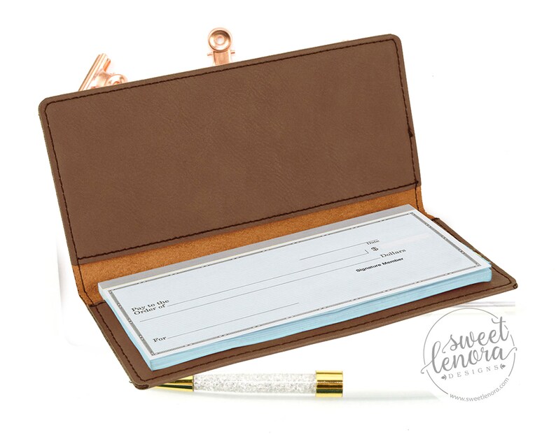 Monogrammed Checkbook Cover Gift for Women Personalized | Etsy