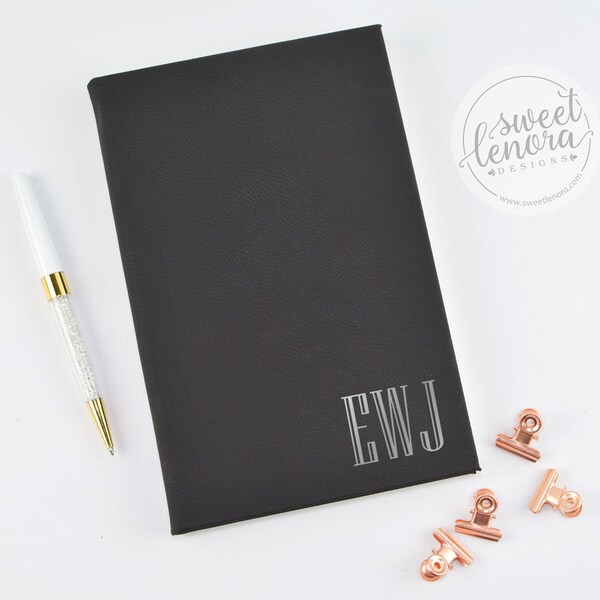 Monogram Journal - Etsy