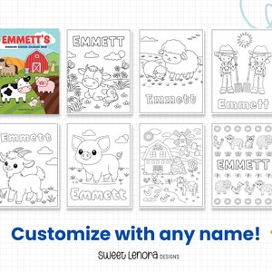Personalized Kids Coloring Book, Custom Name Color Book, Gift for Kids ...